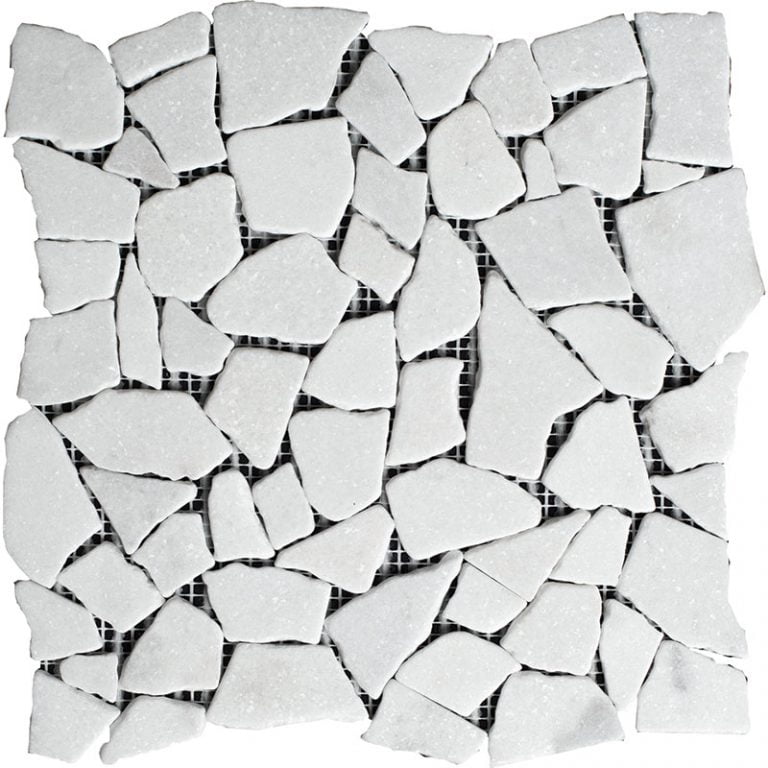 White Carrara Marble Mosaic Pebble PB-05 | Stone Access Inc. | Natural ...