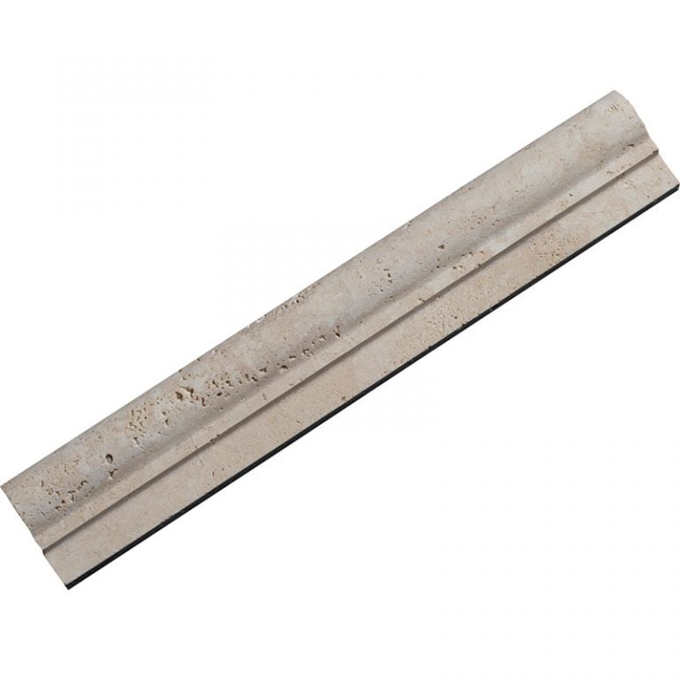 Miami Light Rustic Honed Travertine Molding Ogee Edge 2x12 Inch | Stone ...