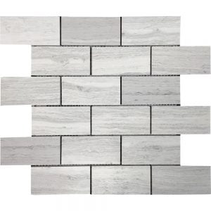 Haisa Honed Marble Mosaic Brick 2x4 Inch | Stone Access Inc. | Natural ...